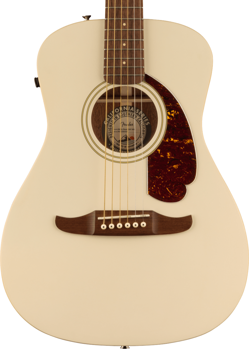 Fender Malibu Player Acoustic Guitar - Olympic White | Guitar Bros