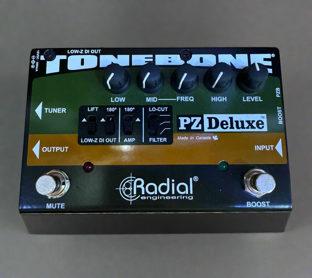 Radial Tonebone PZ Deluxe Preamp & DI For Acoustic Guitar - Pre-Loved ...
