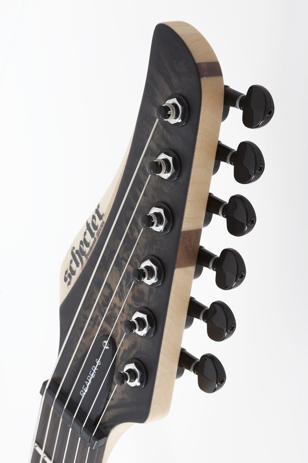 Schecter Reaper-6 - Satin Charcoal Burst - Left-Handed | Guitar Bros