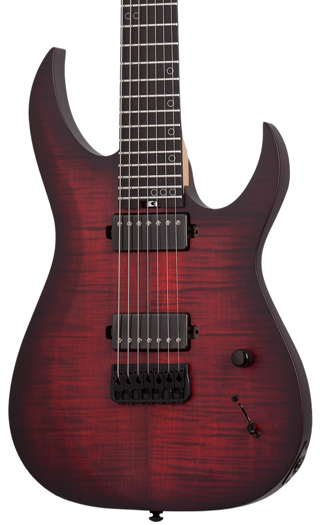 Schecter Sunset-7 Extreme - 7-String Electric Guitar - Scarlet Burst ...