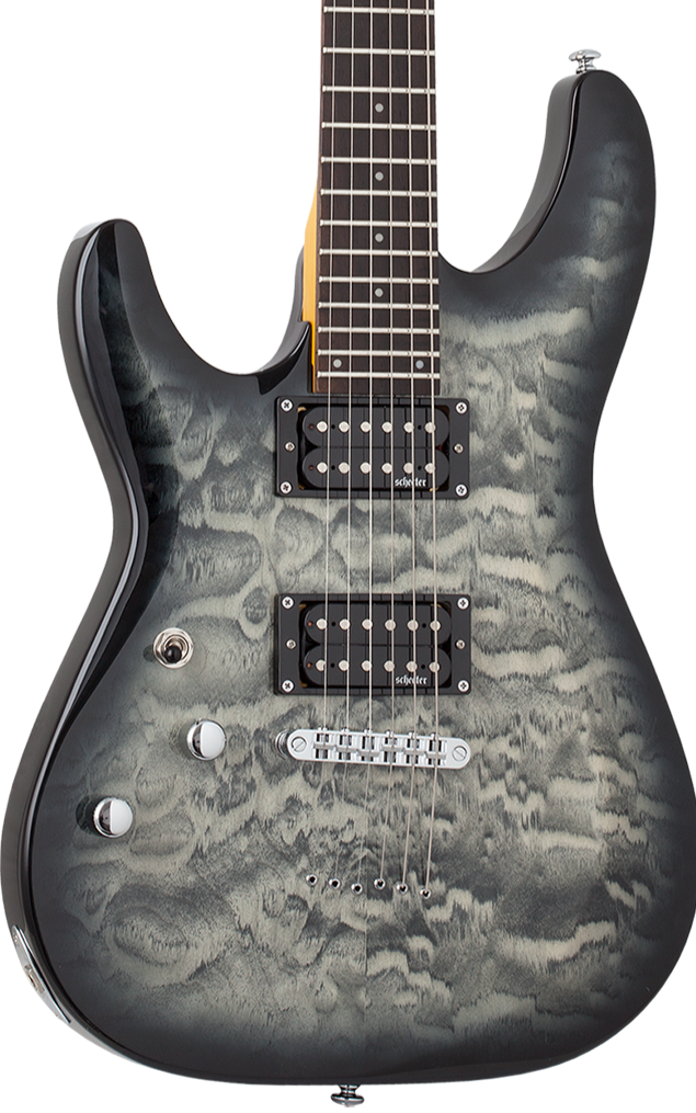 Schecter C-6 Plus - Charcoal Burst - Left-Handed | Guitar Bros